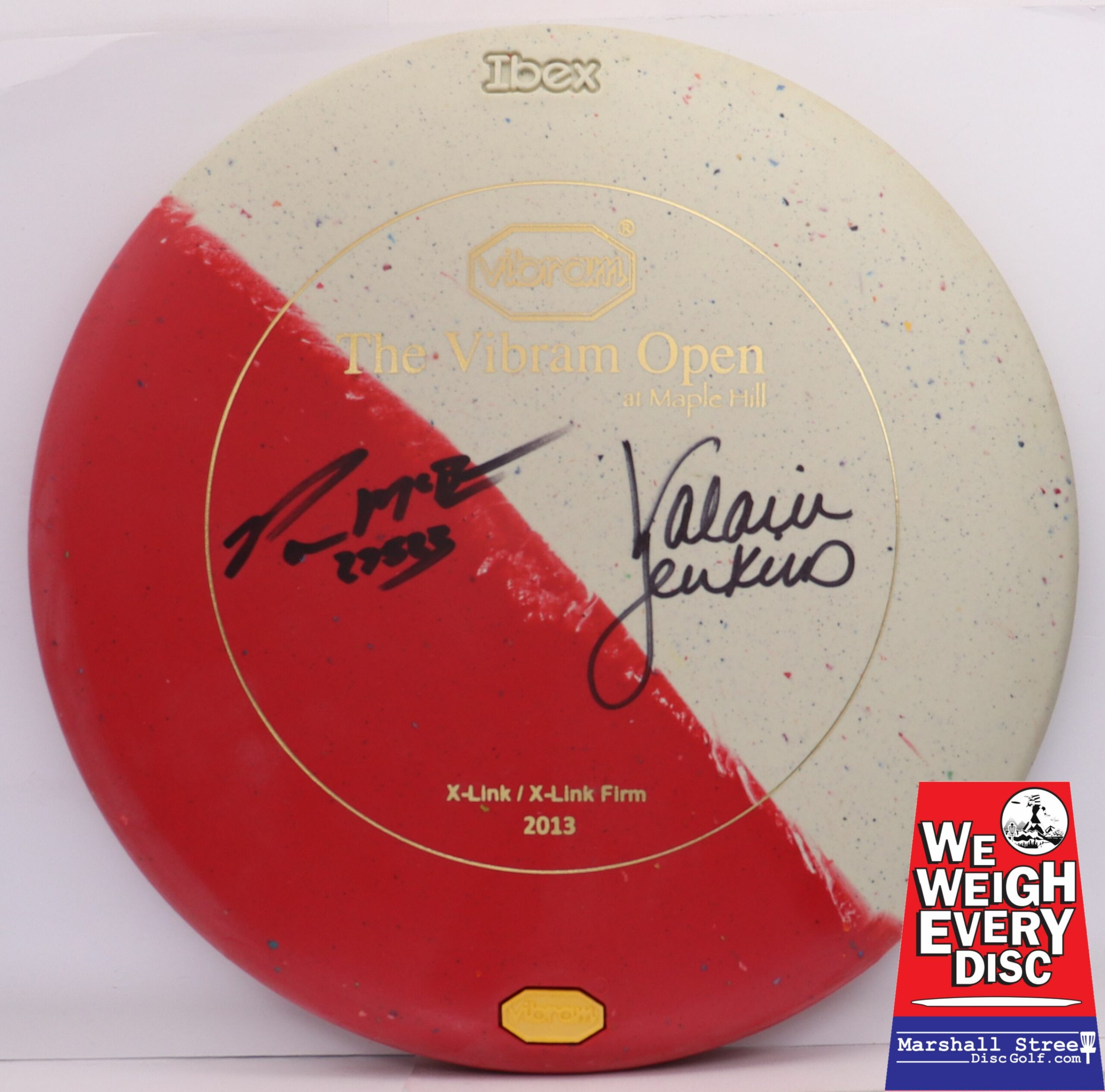 X-Link Medium/Firm Ibex, 2013 Vibram Open Autographed Paul McBeth-Valerie Jenkins • Marshall ...